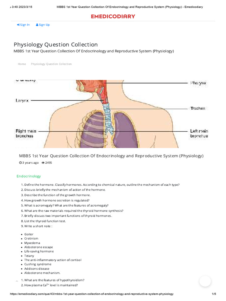 Endocrinology And Reproductive System Physiology Pdf Hormone