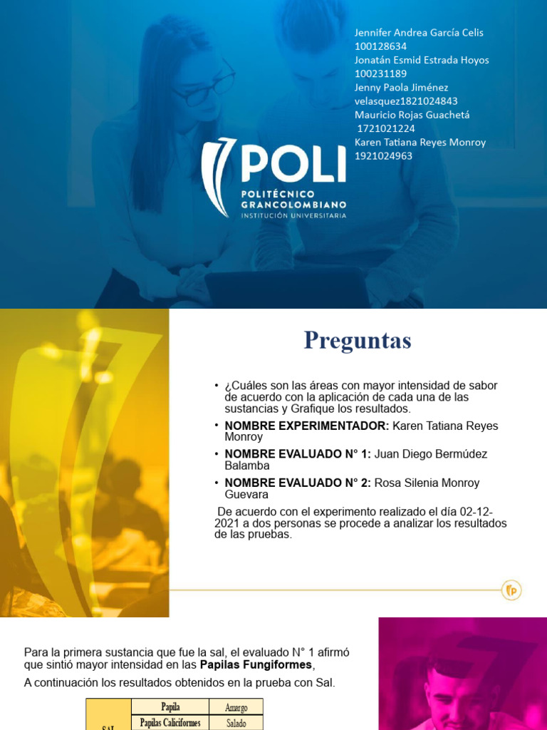 Plantilla Poli | PDF | Gusto | Órgano (anatomía)