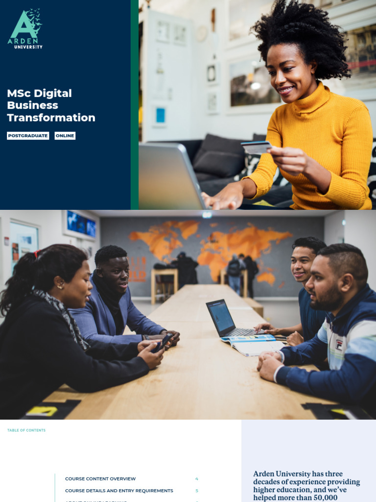 MSC Digital Business Transformation Course Brochure | PDF | Cloud Computing | Big Data