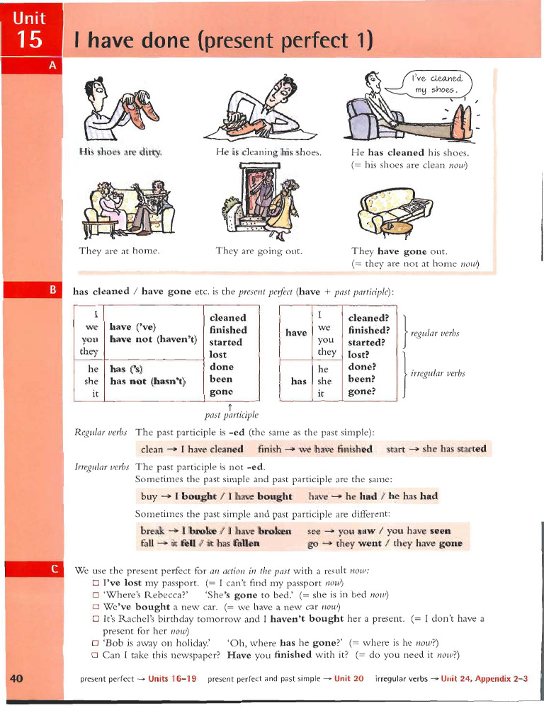Present Perfect Guide | PDF