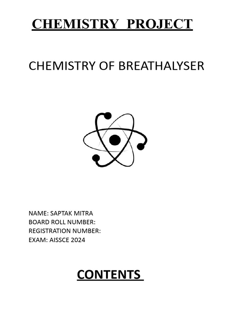 CHEMISTRY PROJECT | PDF | Redox | Lung