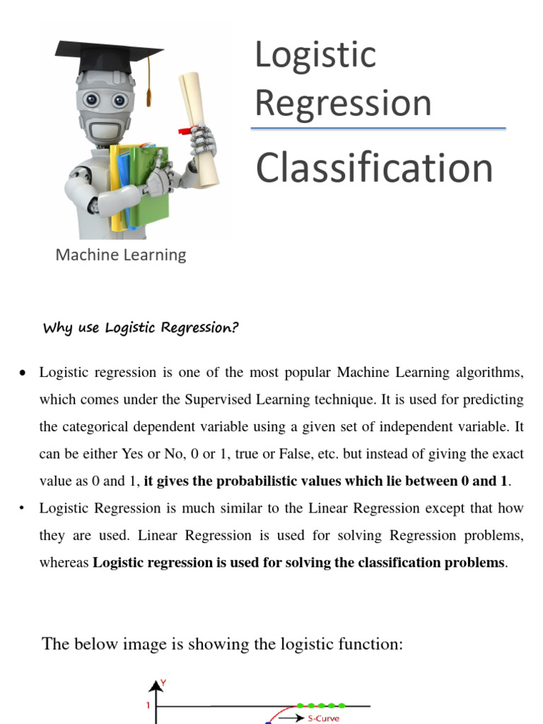 2-Logistic Regression | PDF | Logistic Regression | Regression Analysis