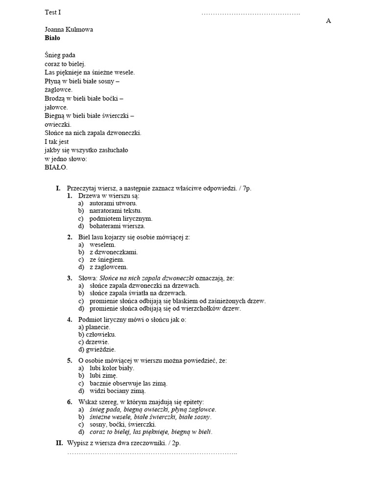 Test II | PDF