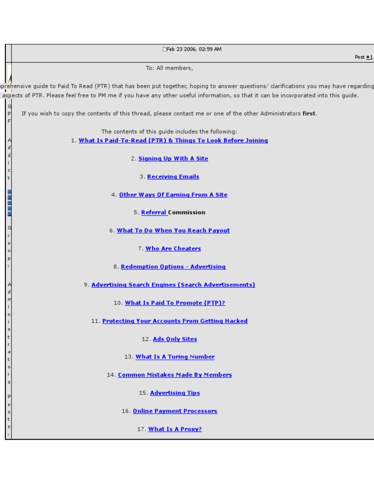 Ghid Program PTR | PDF | Email Spam | Password