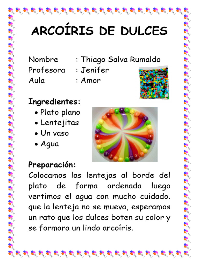 ARCOÍRIS DE DULCES | PDF