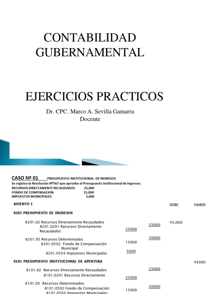 Sesion 14 Ingresos y Gastos _ejercicios_asientos_contables | PDF | Presupuesto | Bancos