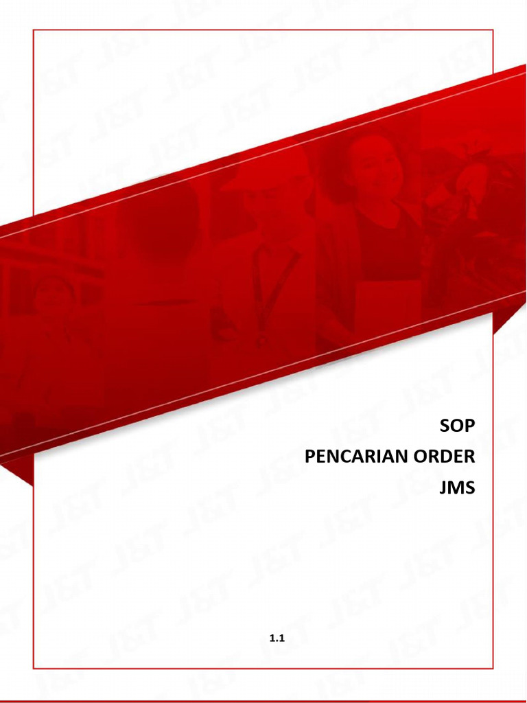 Sop Pencarian Order Jms 1.1 PDF | PDF