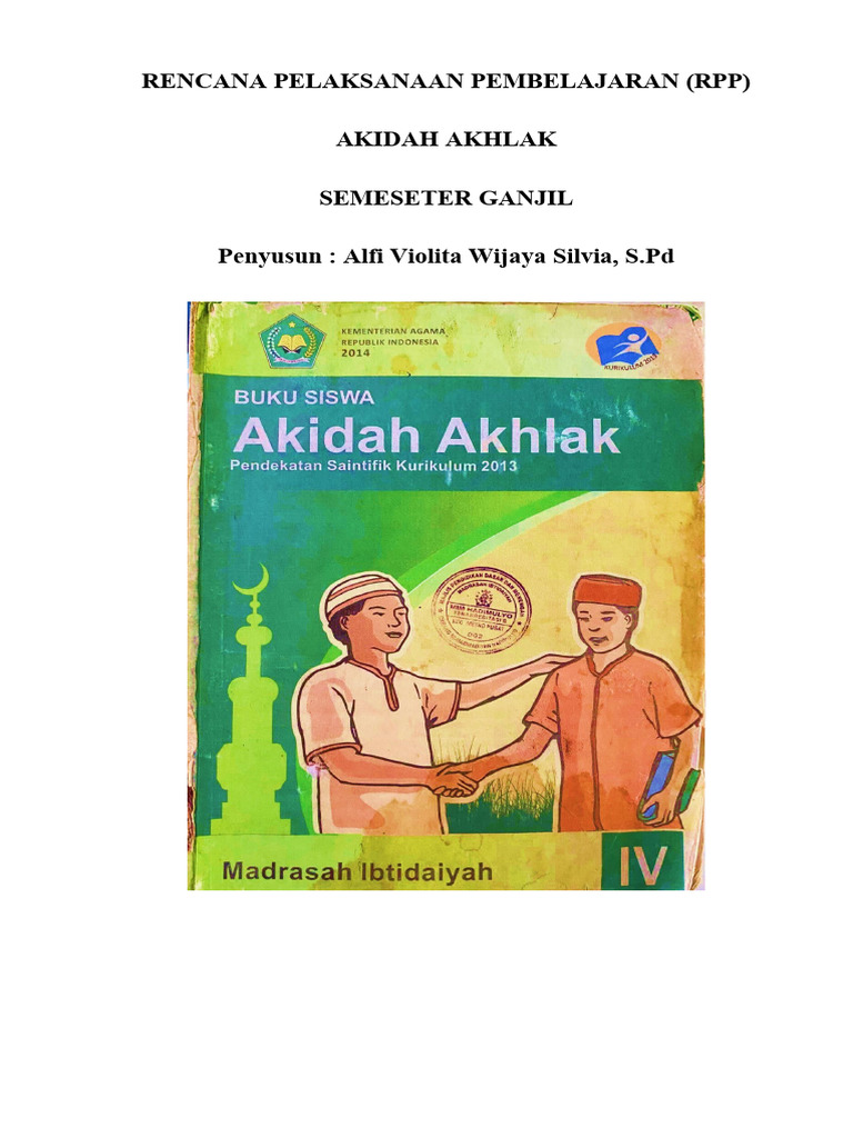 RPP Akidah Akhlak | PDF
