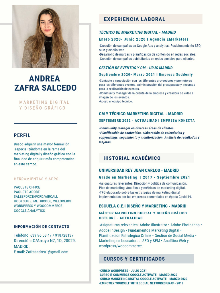 CV Andrea Zafra ( | PDF