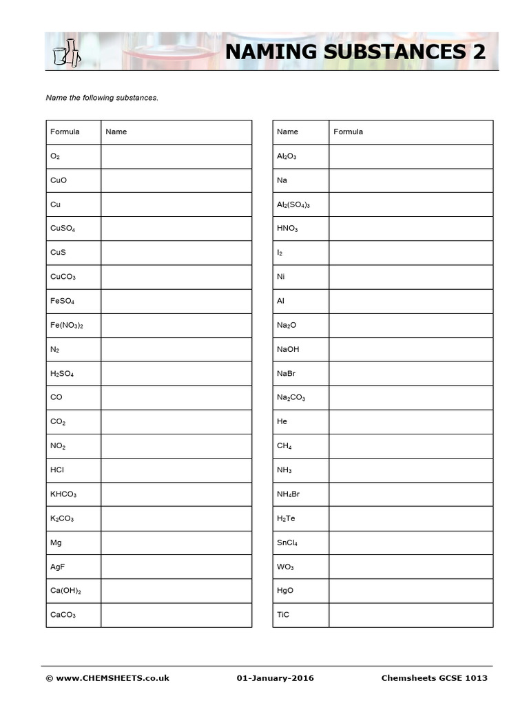 Task 1-Naming-Substances-2 | PDF