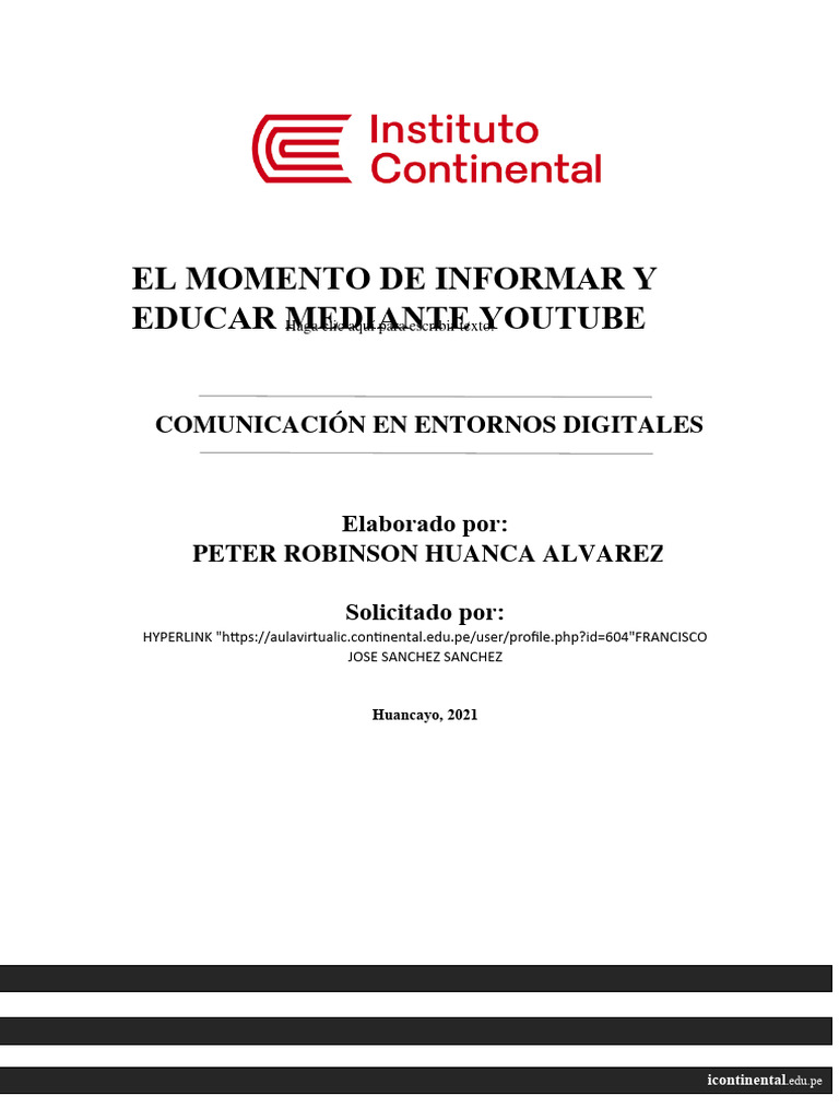 Caso Práctico Propuesto I COMUNICASION DE ENTORNOS DIGITALES | PDF | Youtube | Marca