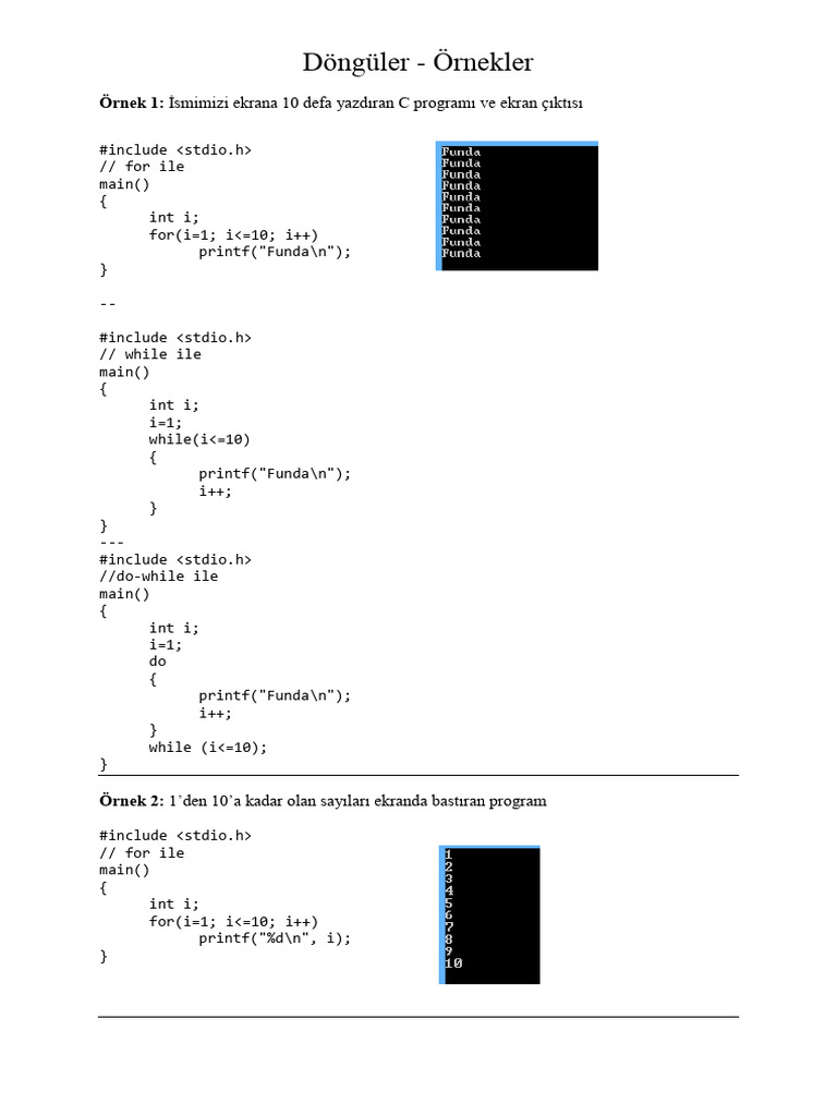 C Ders Notları | PDF