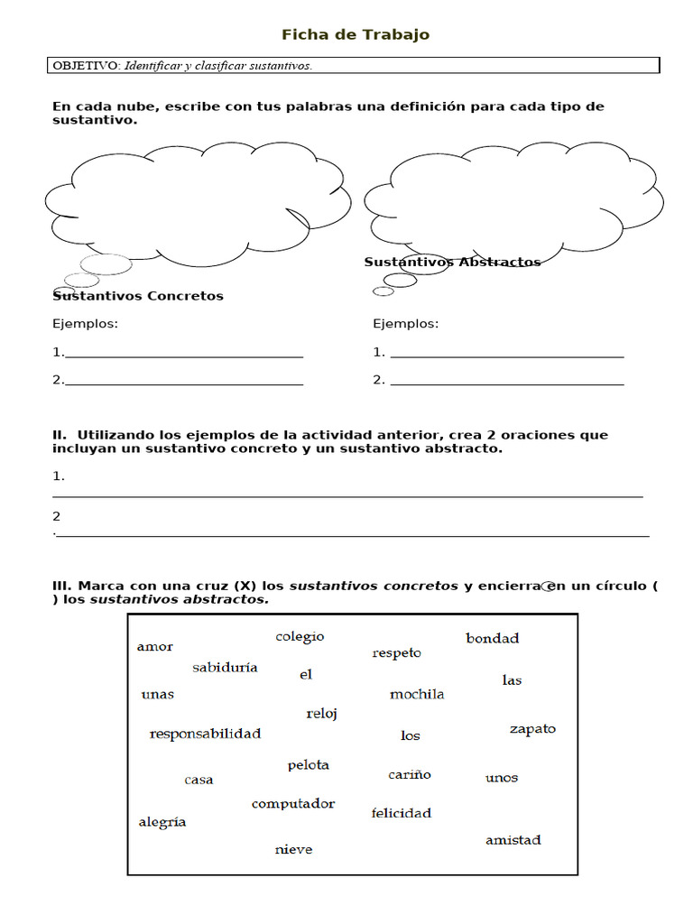 Dokumen - Tips - Sustantivo Abstracto y Concreto | PDF