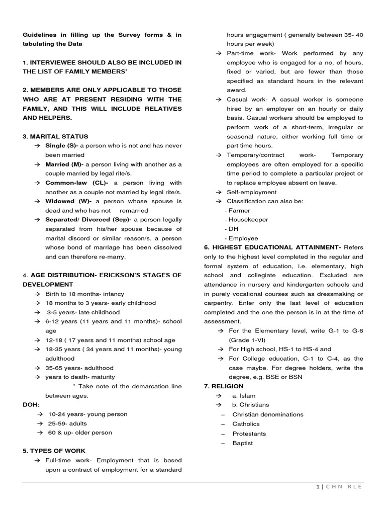 CHN-RLE-REVIEWER | PDF