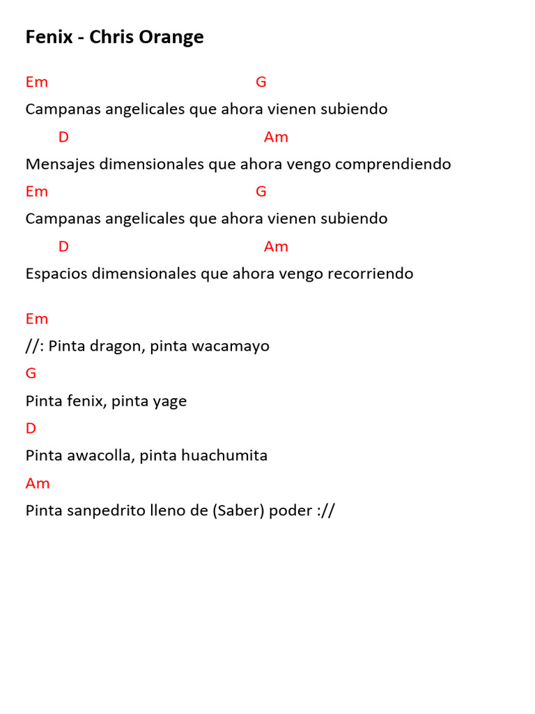 Chris Orange - Fenix | PDF