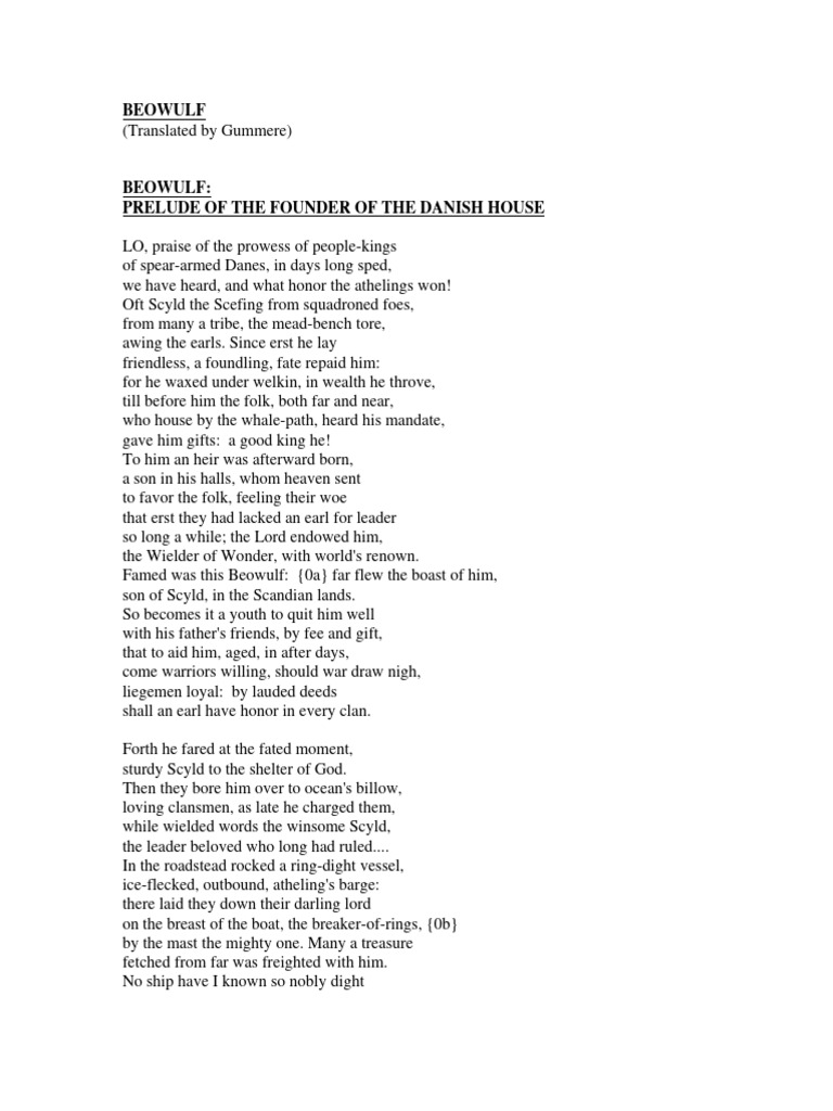 Beowulf - Preview | PDF | Beowulf | Geats