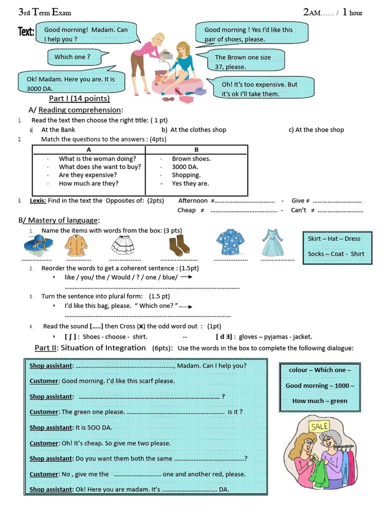 Clothes-Tests - Bing Kelas 5 | PDF | Clothing | Style