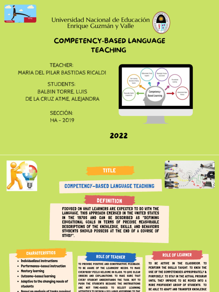 Competency-Based Language Teaching Guide | PDF | Learning | Language ...