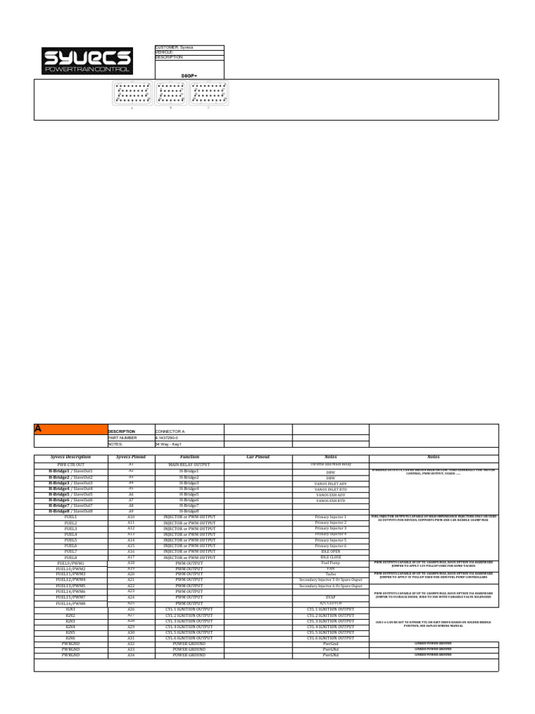 Syvecs S6Plus-Example | PDF | Electronics | Electricity