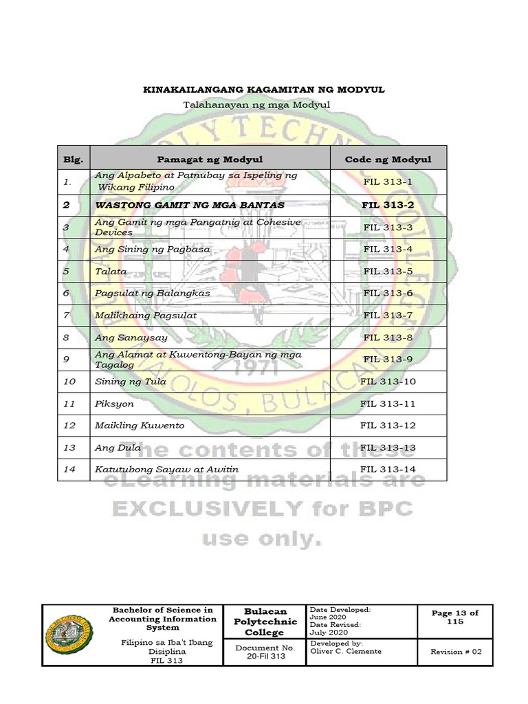 Topic 2 - Wastong Gamit ng mga Bantas | PDF