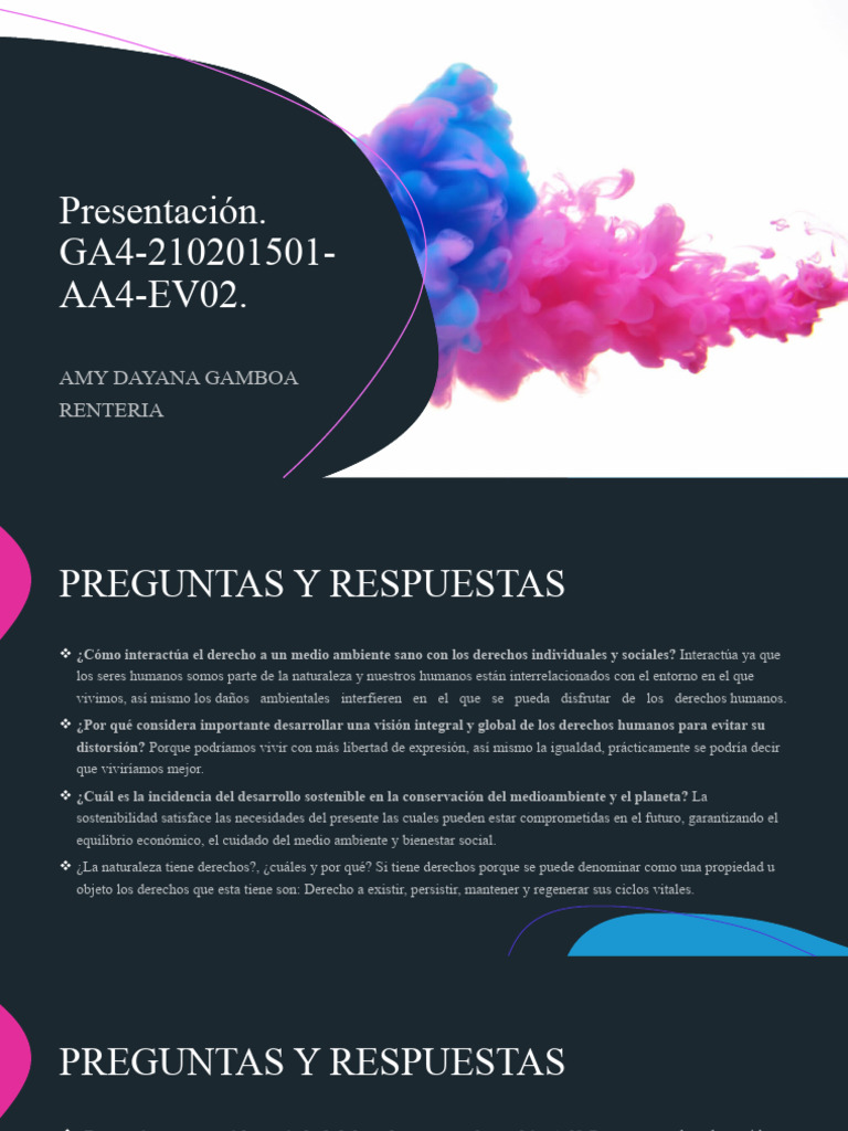 Presentación. GA4-210201501-AA4-EV02. | PDF