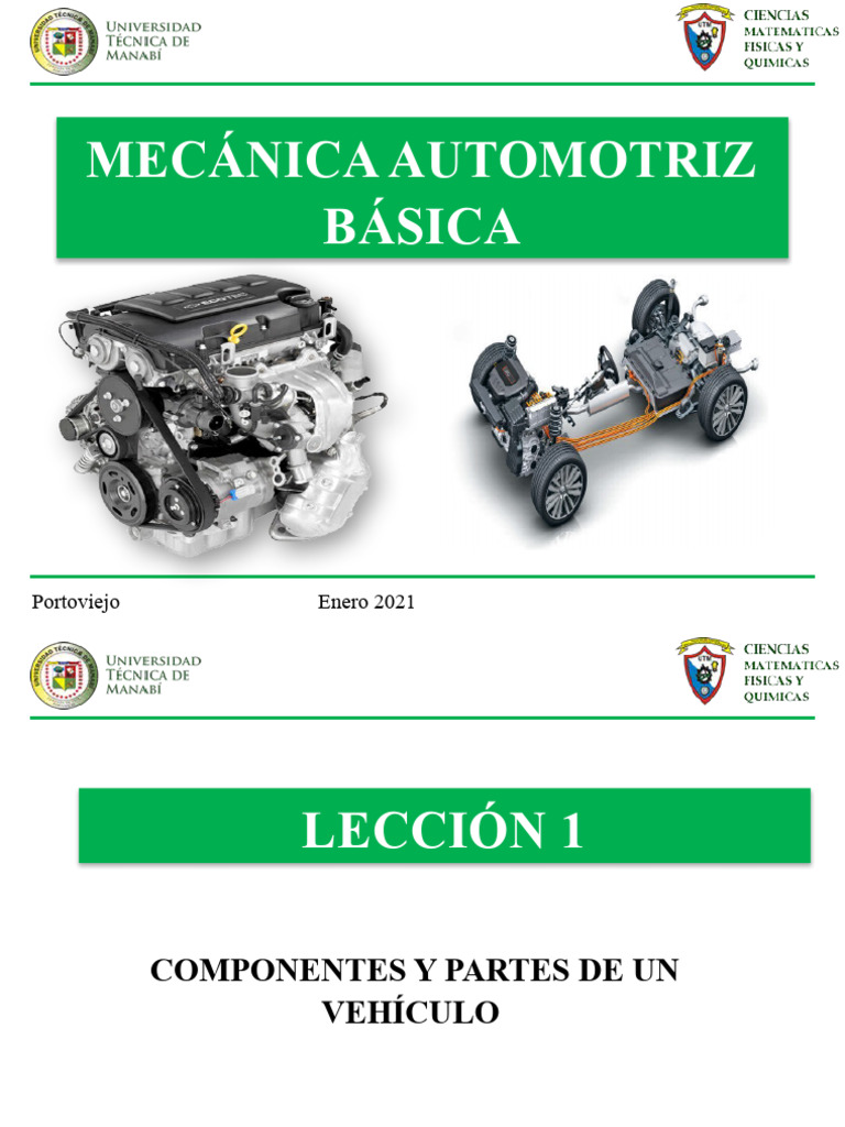 Lección 1 Componentes de Un Vehiculo | PDF | Coche | Tecnologías ...