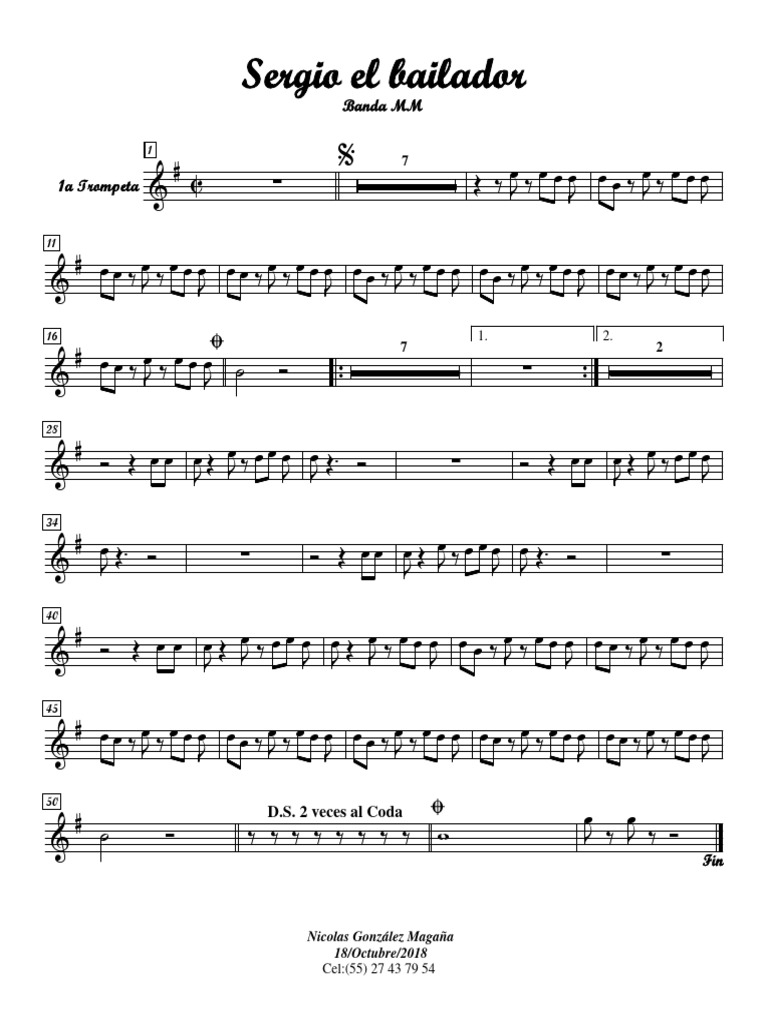 Sergio El Bailador - Banda MM - by N G M | PDF