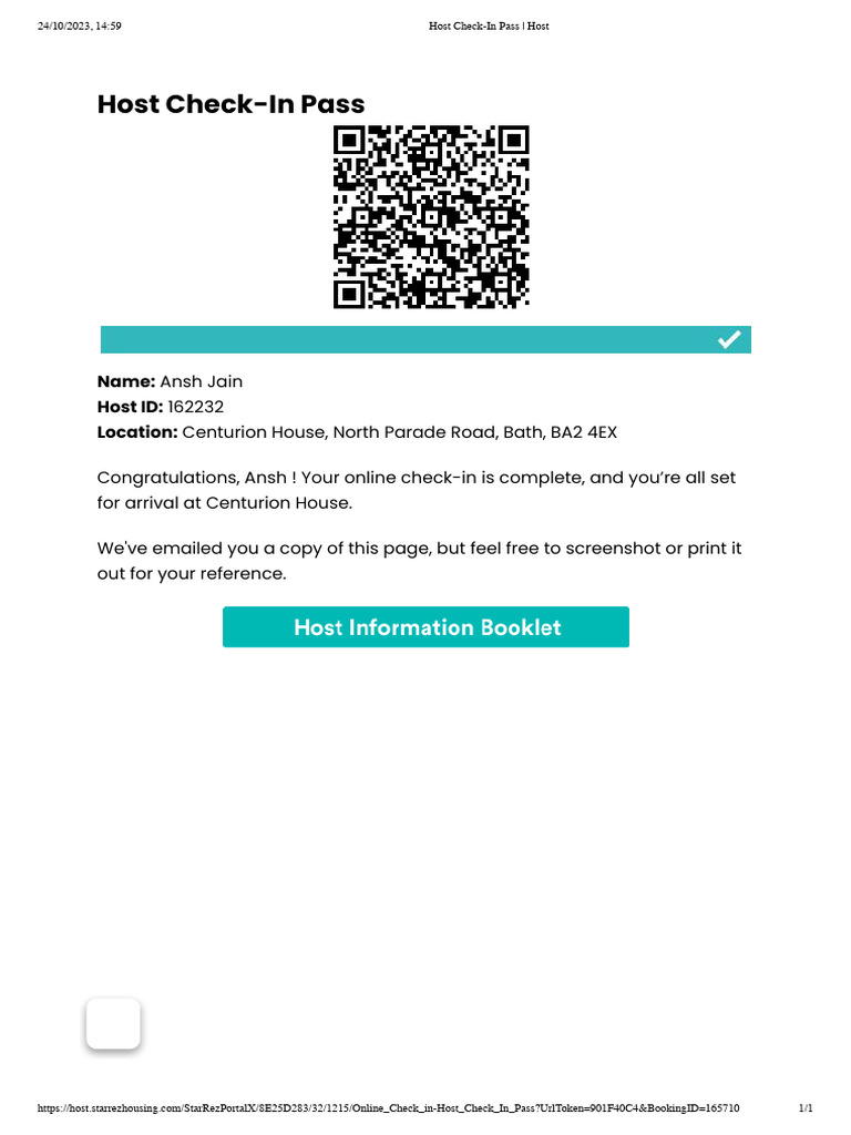 Host Check-In Pass _ Host | PDF