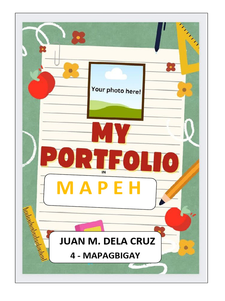 Editable Portfolio Cover 4 Mapagbigay | PDF