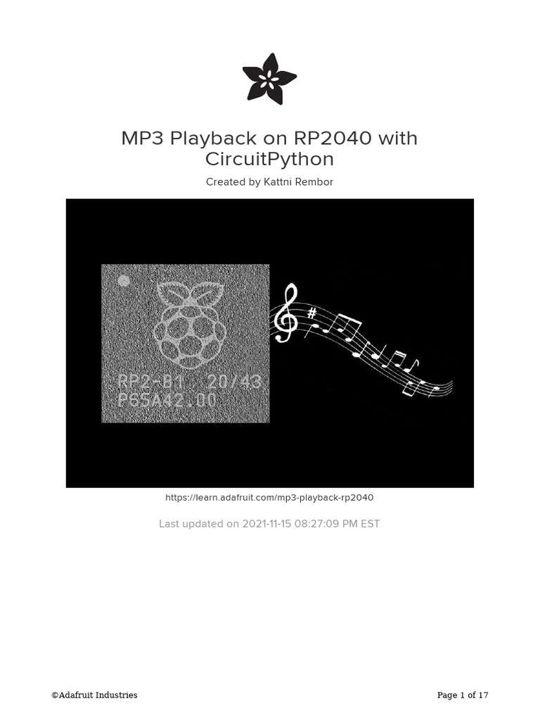MP3 Playback for CircuitPython Users | PDF | Mp3 | Loudspeaker