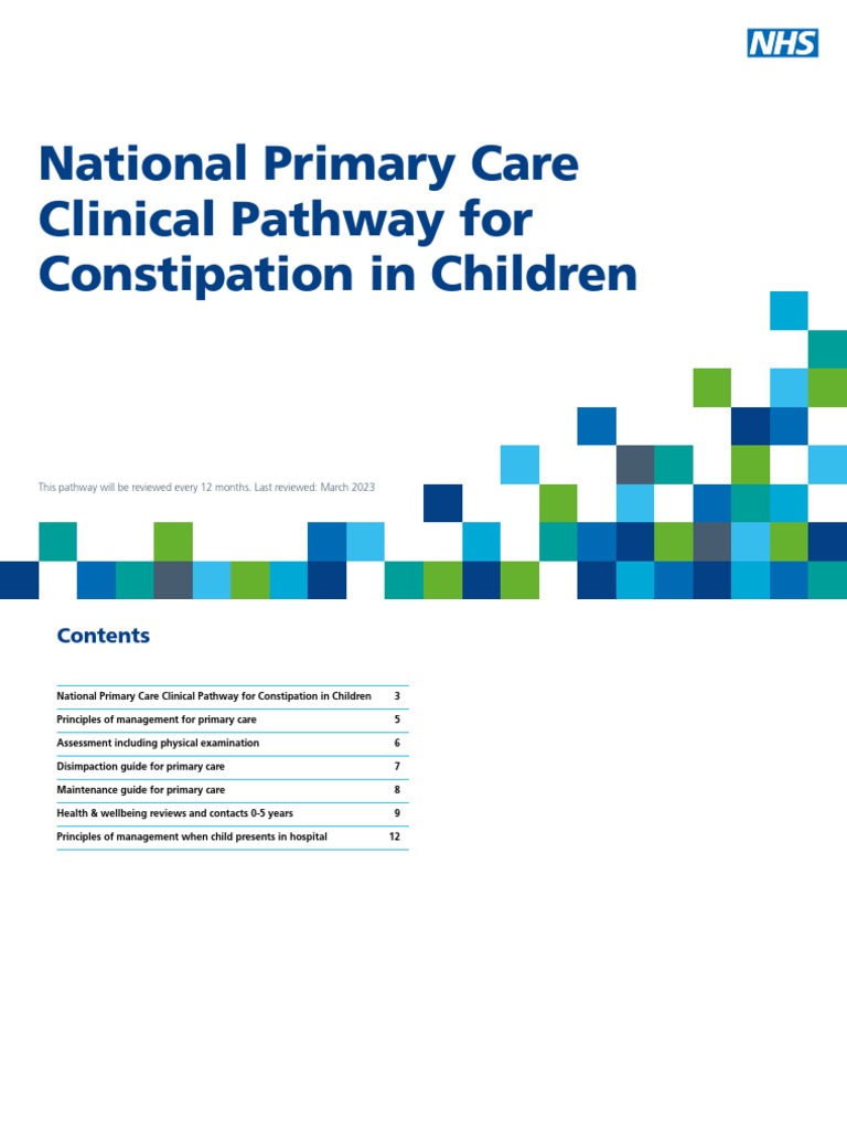 B1416 National Clinical Constipation Pathway For Primary Care For ...
