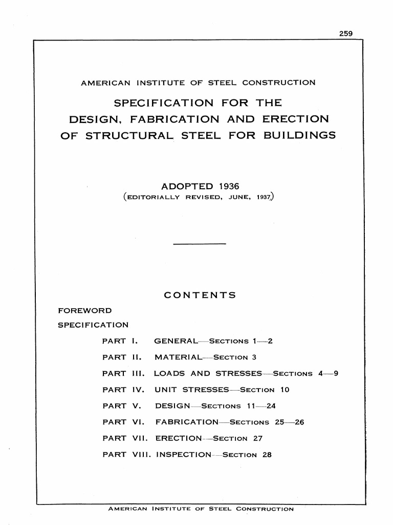 Spec 1937w | PDF | Beam (Structure) | Stress (Mechanics)