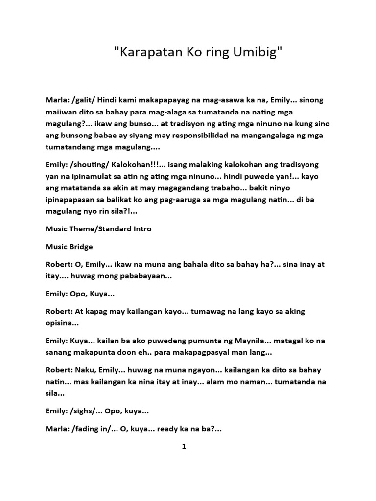 RADIO-DRAMA-SCRIPT-1 | PDF