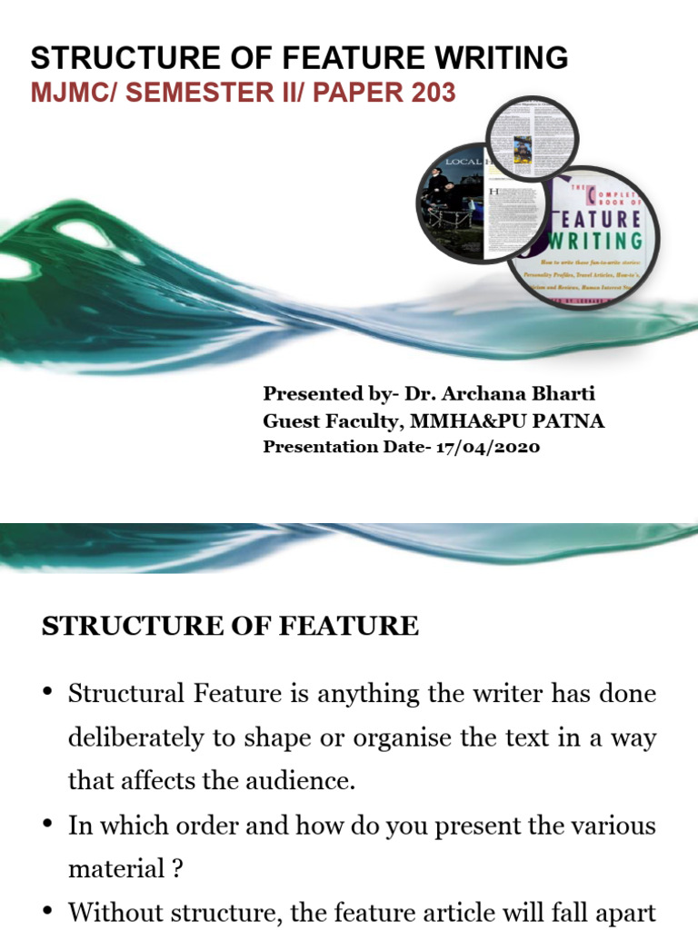 Feature Writing Structure Guide | PDF | Cognition | Human Communication