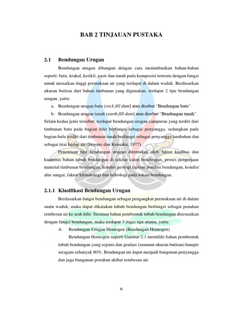 Bendungan Type Urugan | PDF