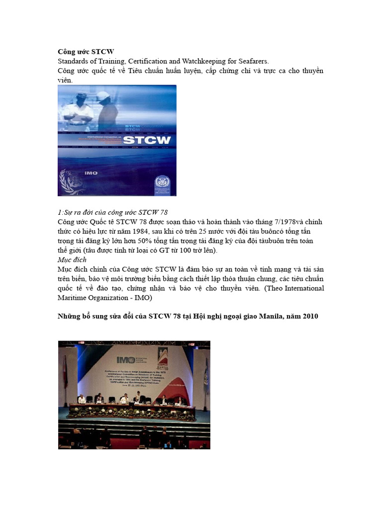 Công Ư C STCW | PDF