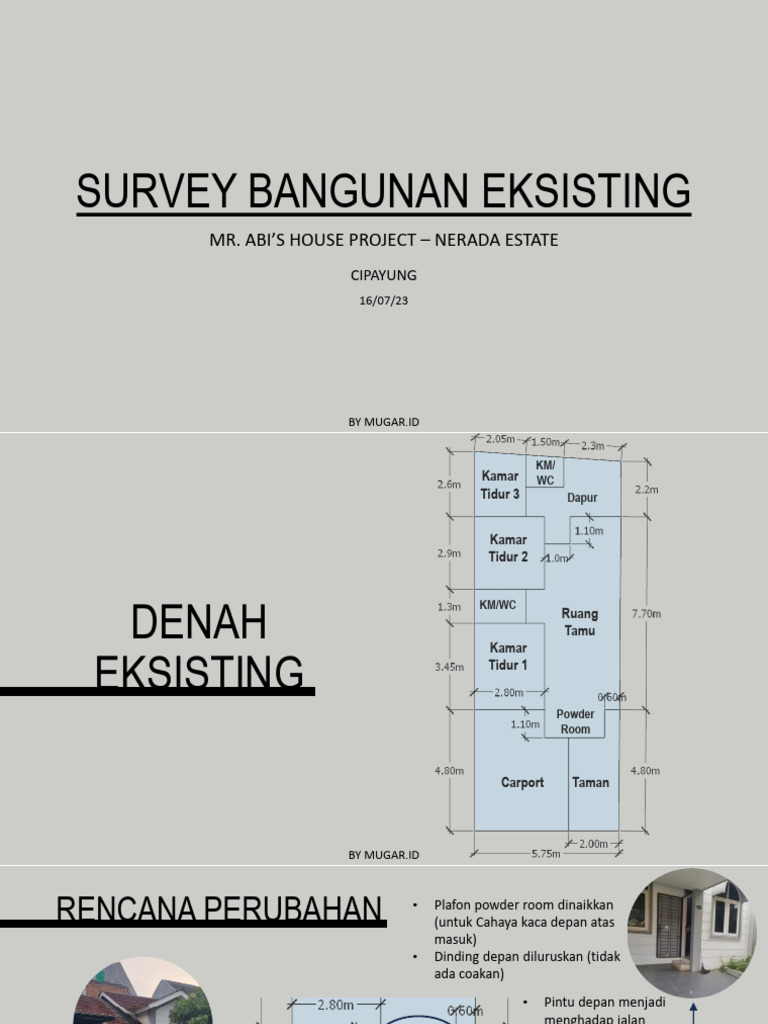 Survey Bangunan Eksisting | PDF