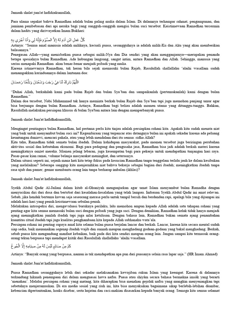 Menyambut Ramadhan | PDF Menyambut Ramadhan | PDF