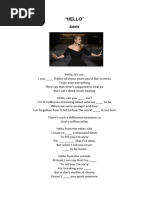 Adele Hello Lyrics | PDF