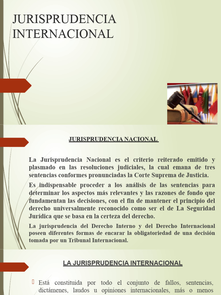 Jurisprudencia Internacional | PDF | Caso de ley | Separación de poderes