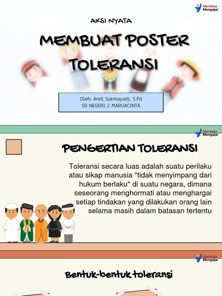 Aksi Nyata - Membuat Poster Toleransi | PDF
