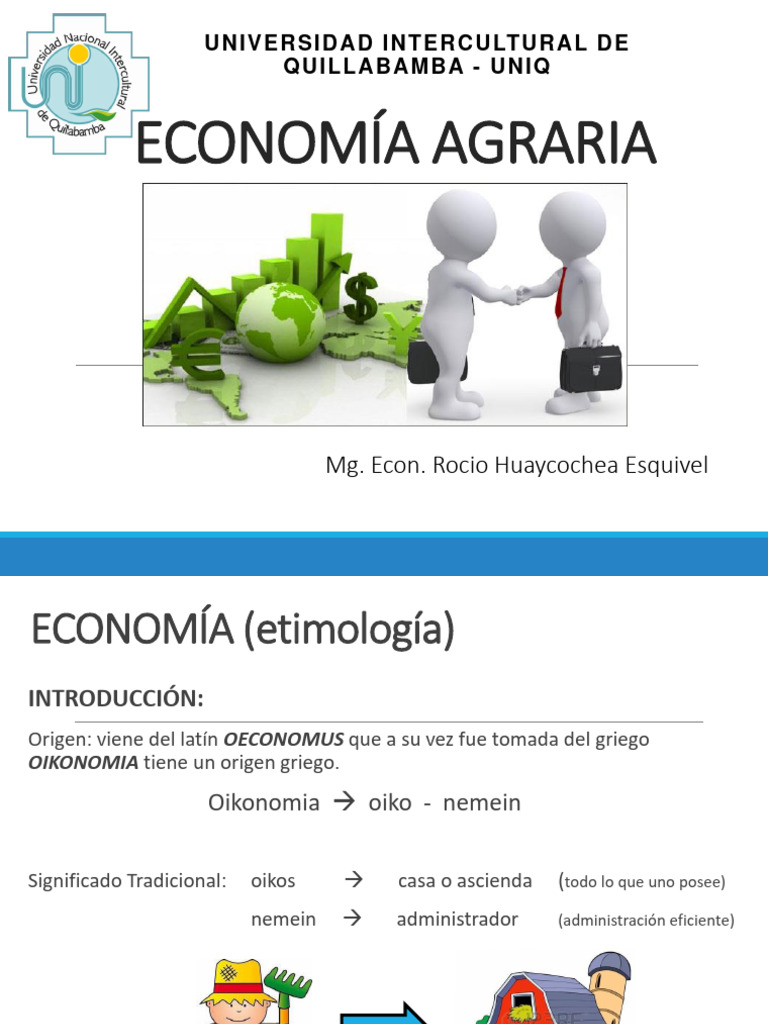 Concepto de Economia - Economia Agraria | PDF
