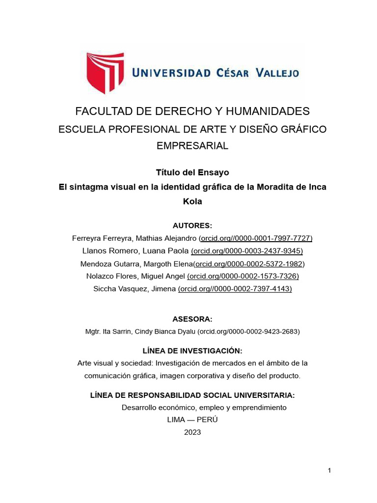 Carátula - Ensayo | Descargar gratis PDF | Imagen | Marca