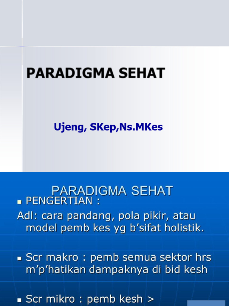 Paradigma Sehat | PDF