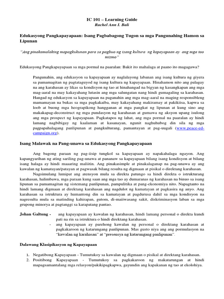 IC 101 Learning Guide | PDF