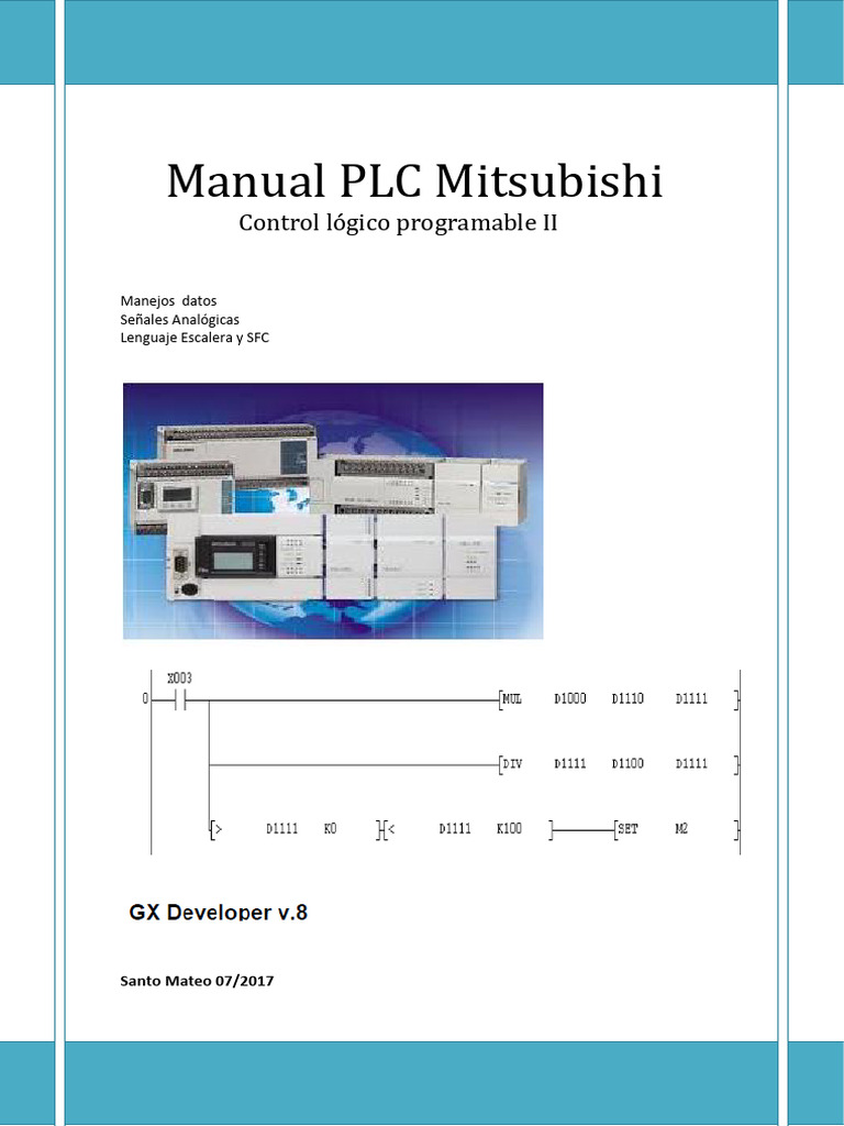 Manual PLC Avanzado Mitsubishi | PDF | Decimal codificado en binario | Controlador lógico ...