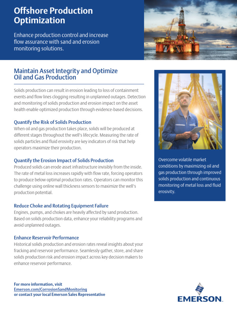 Flyer Sand Management Offshore Production Optimization en 7588446 | PDF ...