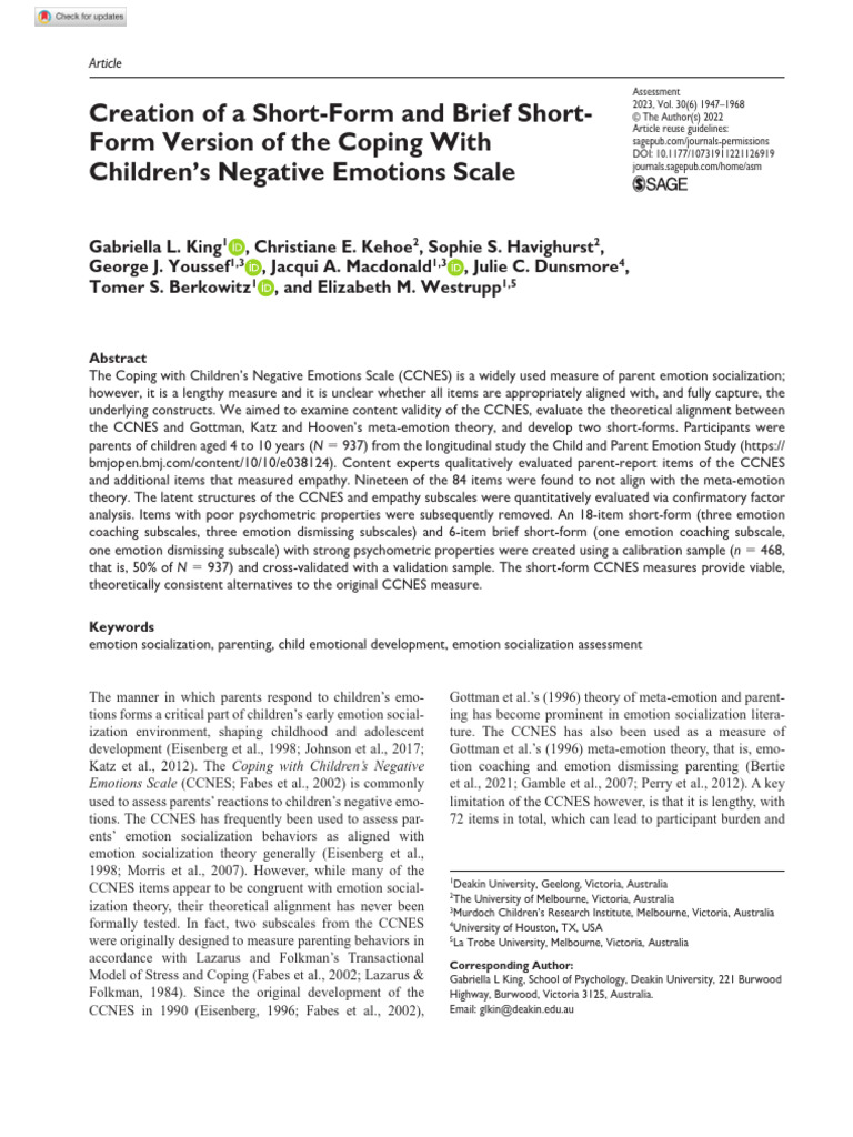 2022 - 7 Subscales of ES | PDF