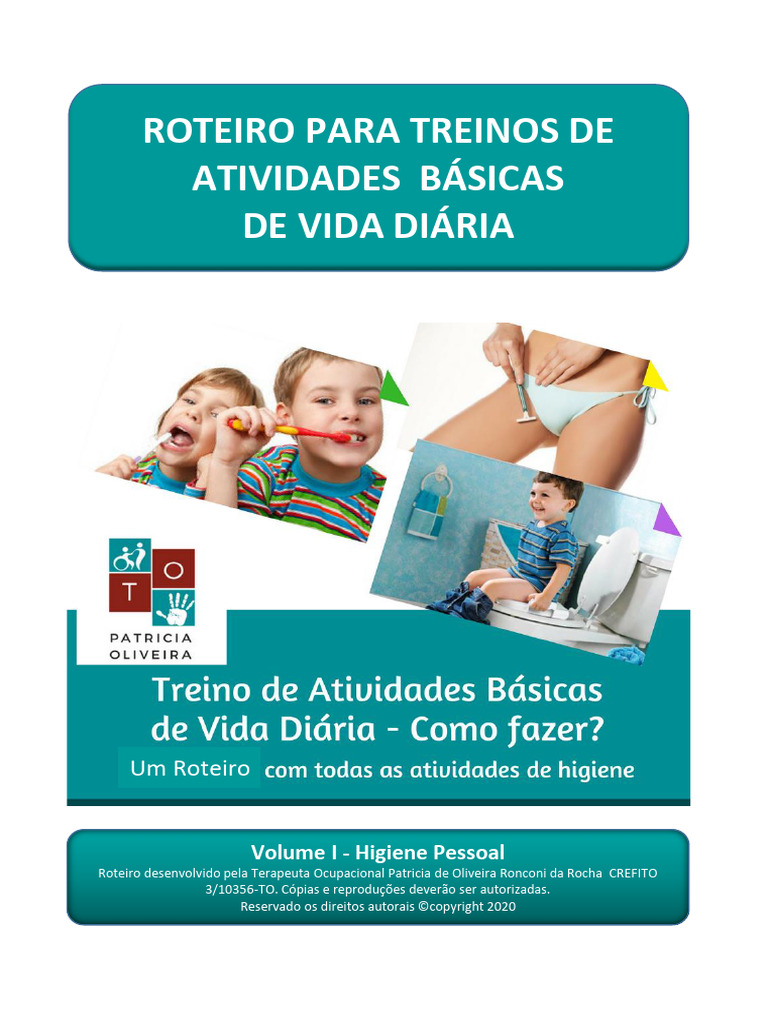 Roteiro AVD Higiene Pessoal Caderno 1 | PDF | Comportamento | Família