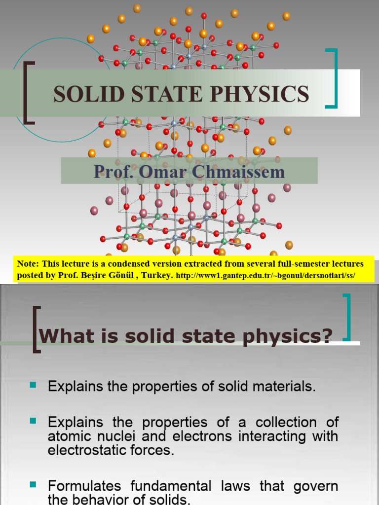 Introduction To Solid State Physics | PDF | Crystallite | Chemical Bond